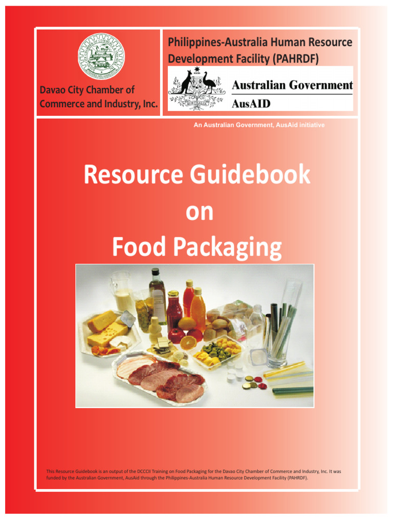 Resource Guidebook On Food Packaging | PDF | Juice | Diet & Nutrition
