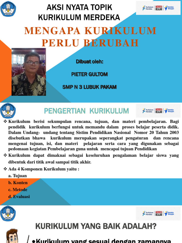 Aksi-Nyata-Topik-Kurikulum Merdeka Pak Gultom | PDF