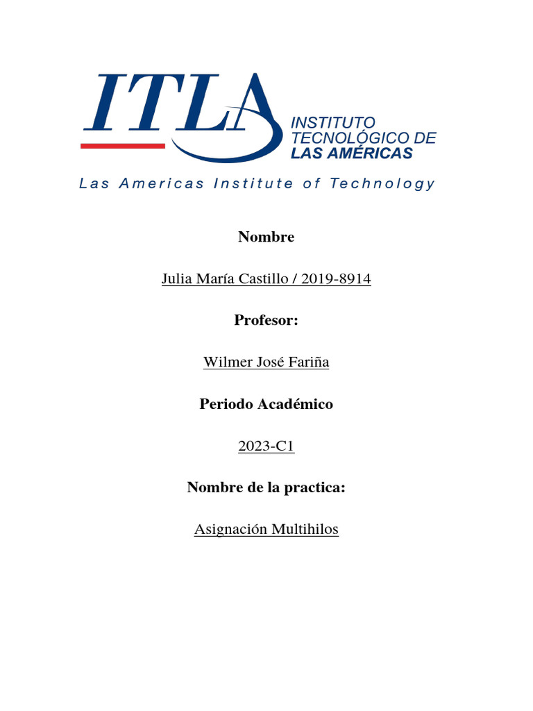 Programa Multihilos | PDF