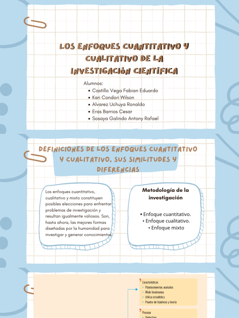 ¿cuáles Son Las Diferencias Entre Los Enfoques Cuantitativo Y