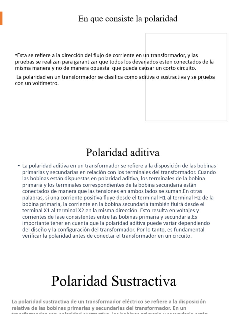Presentación Polaridad | PDF | Transformador | Inductor