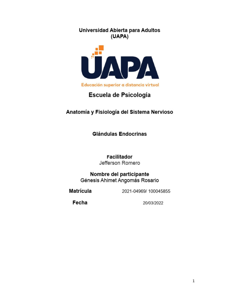 Trabajo Final de ANATOMIA | PDF | Sistema endocrino | Glándula pituitaria
