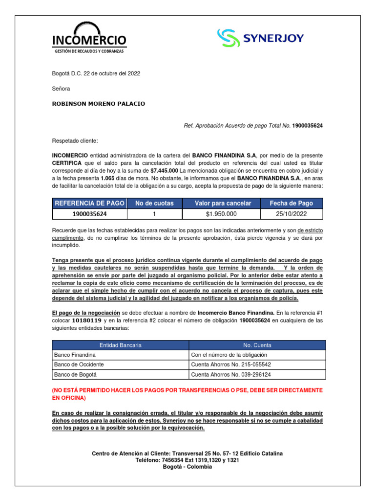Aprobación de Pago y Condiciones | PDF | Bancos