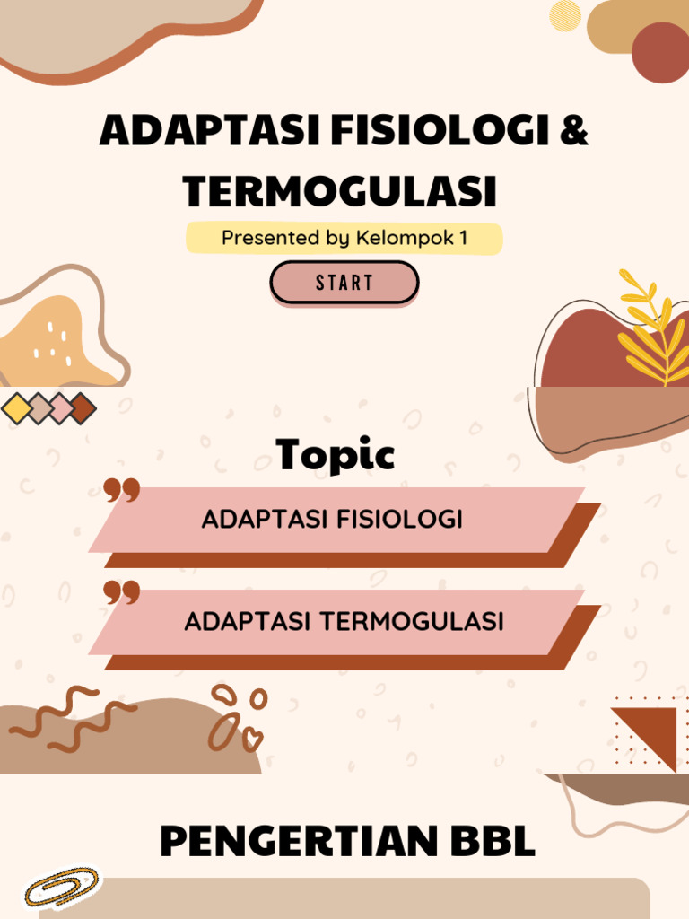 Adaptasi Fisiologi Dan Termoregulasi BBL | PDF