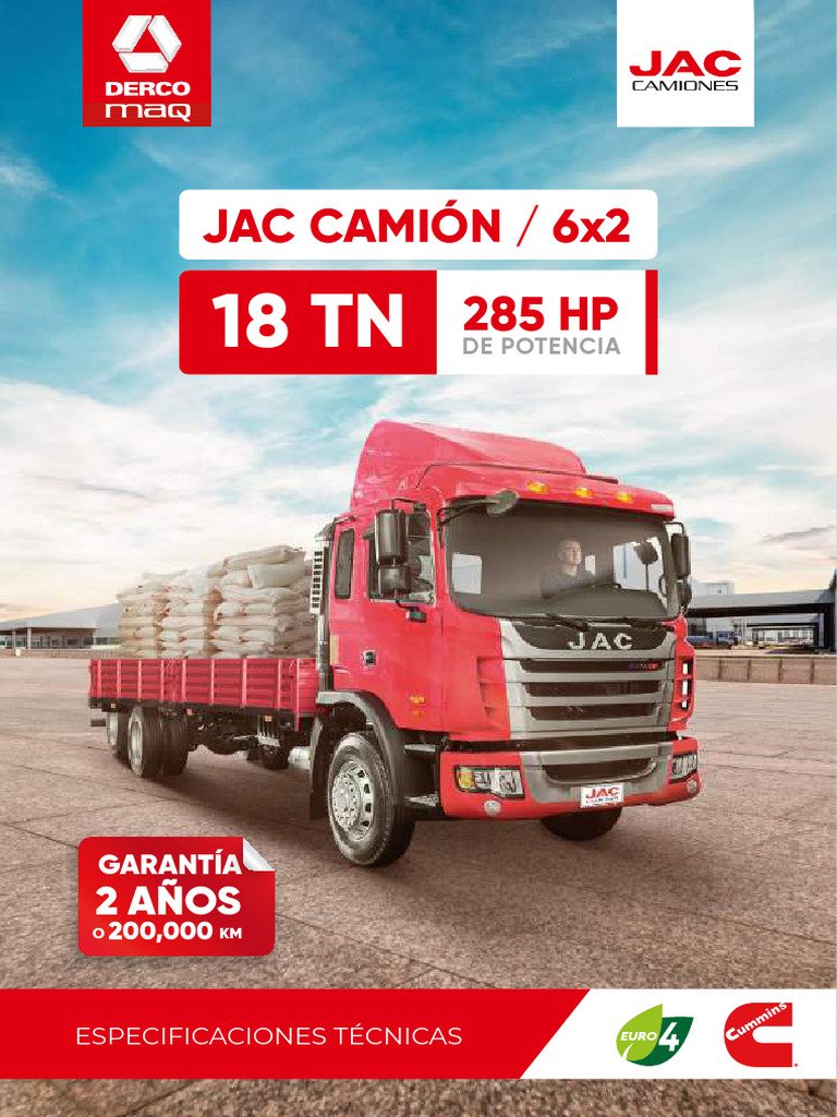 AF - Dercomaq - Ficha - Tecnica - A4 - 6x2 (1) - Compressed | PDF | Eje | Ingeniería de Transporte