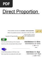 Worksheet 2 - Direct Proportions - 1 | PDF
