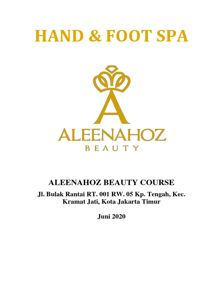 Modul Hand & Foot Spa | PDF