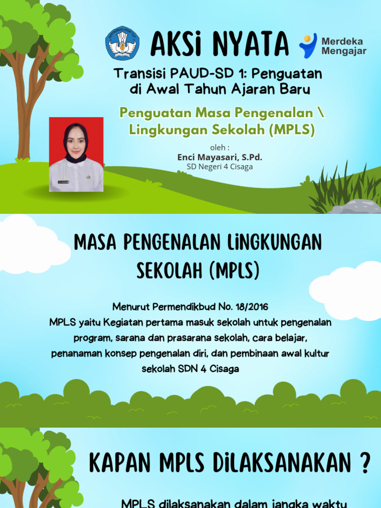 Transisi PAUD-SD MPLS ENCI MAYASARI | PDF | Karier & Perkembangan