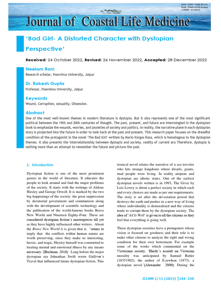 01 | PDF | Dystopia | Utopian And Dystopian Fiction