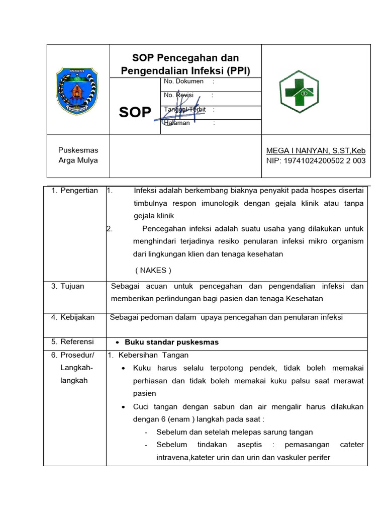 Sop Ppi | PDF