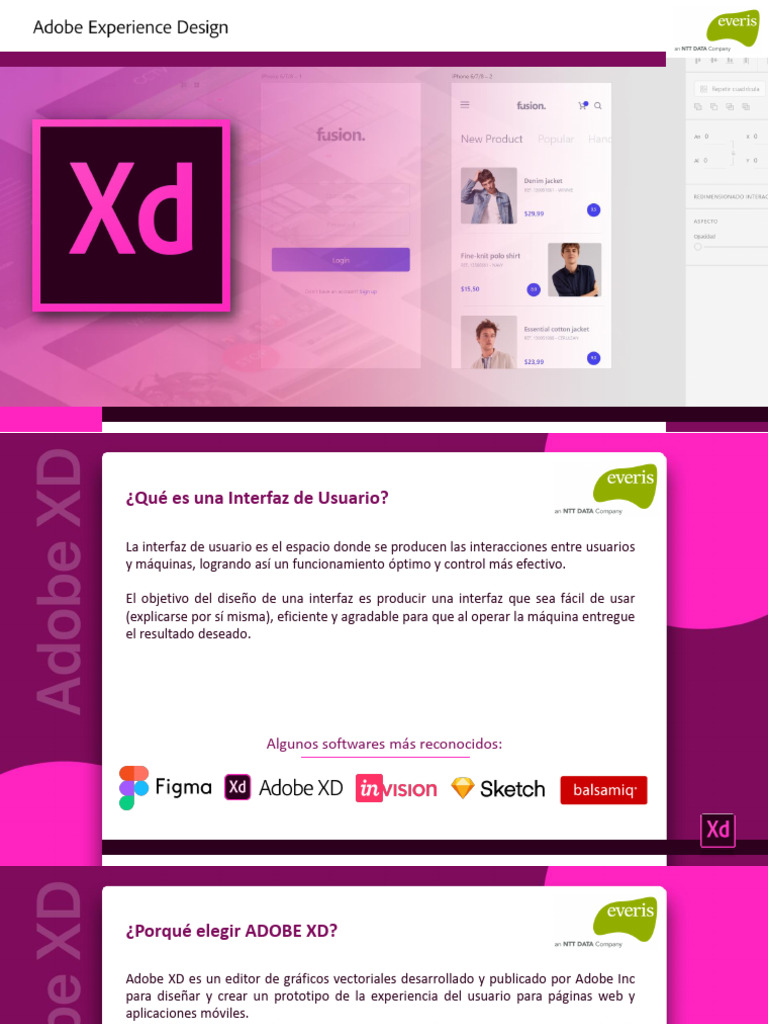 Presentation ADOBE XD | PDF | Interfaz de usuario | Computación en la nube