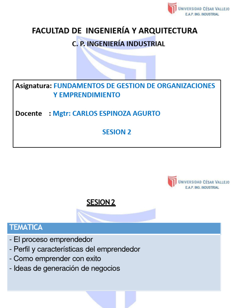 Fundamentos de Gestion de Organizaciones y Emprendimiento | PDF ...