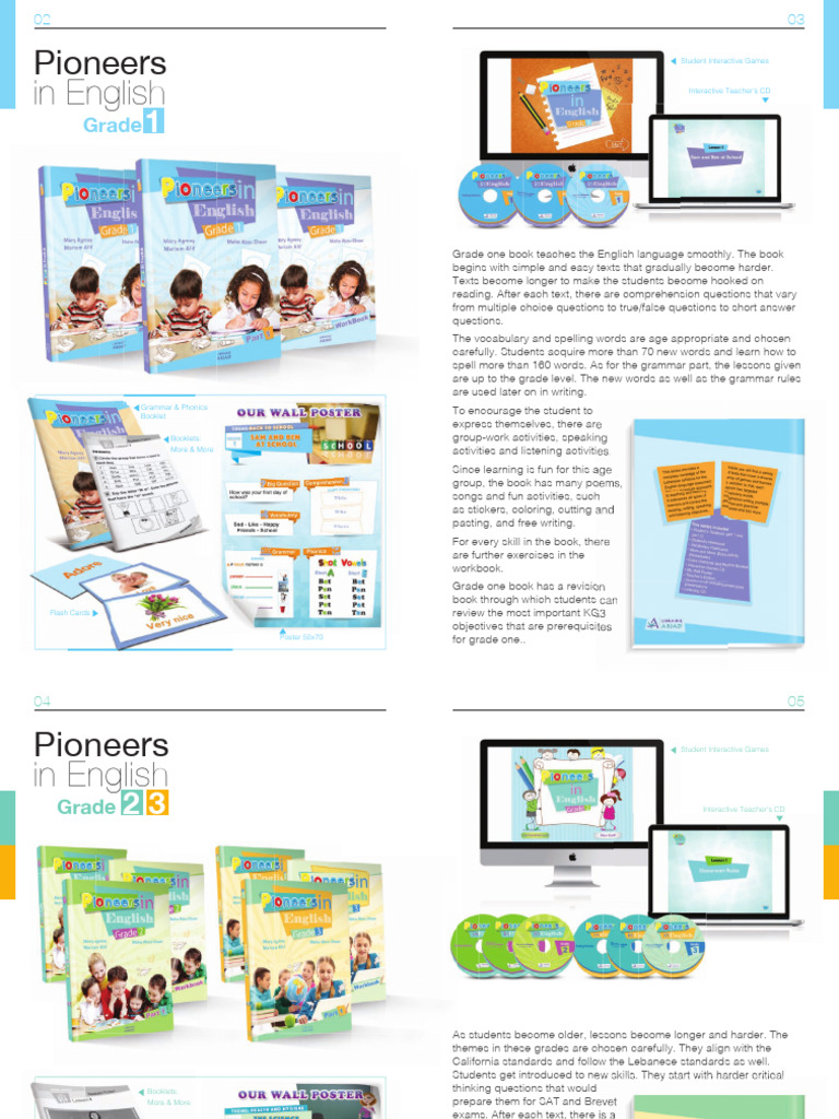 Pioneers in English: Grade 1-6 Overview | PDF | Essays | English Language