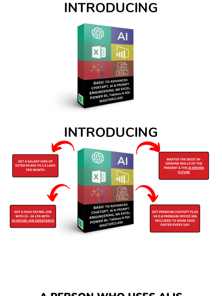 Basics To Advanced ChatGPT, AI, Prompt Engineering, Excel, PowerBI, Tableau, SQL | Download Free ...