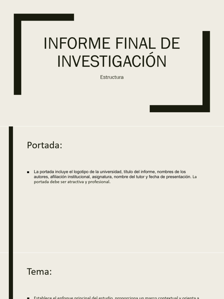 Informe Final de Investigación-Estructura | PDF | Facebook | Comunicación
