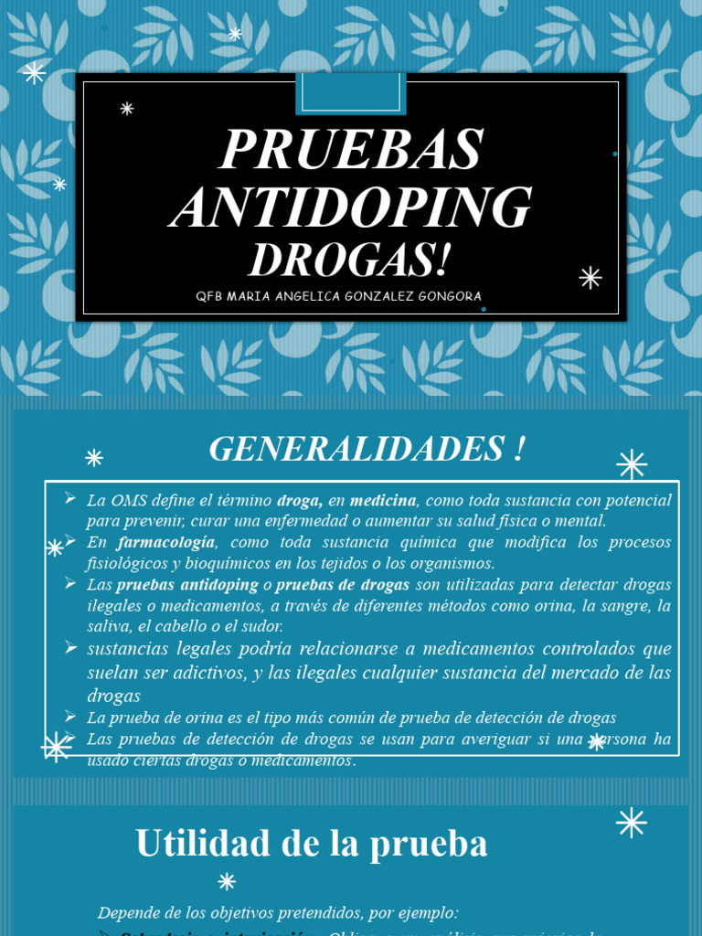 9 Antidoping | PDF | Drogas | Medicamentos con receta