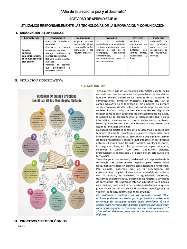 A1 y 2 - DPCC | PDF | Tecnología de información y comunicaciones | Aprendizaje