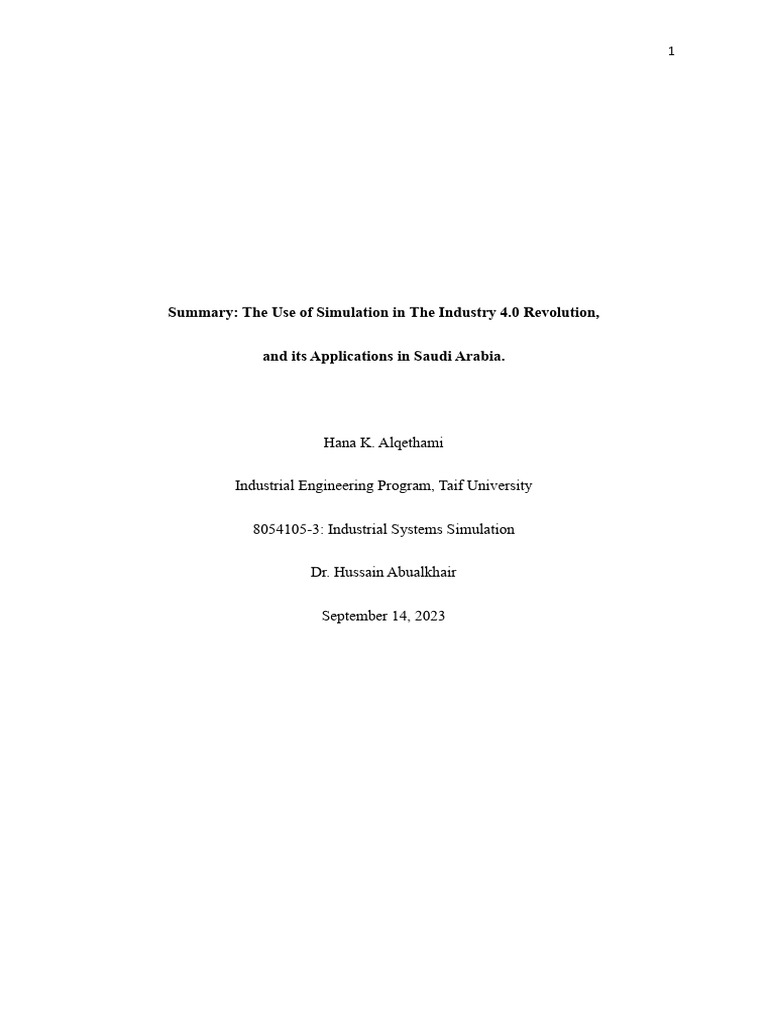 Homework | PDF | Simulation | Innovation