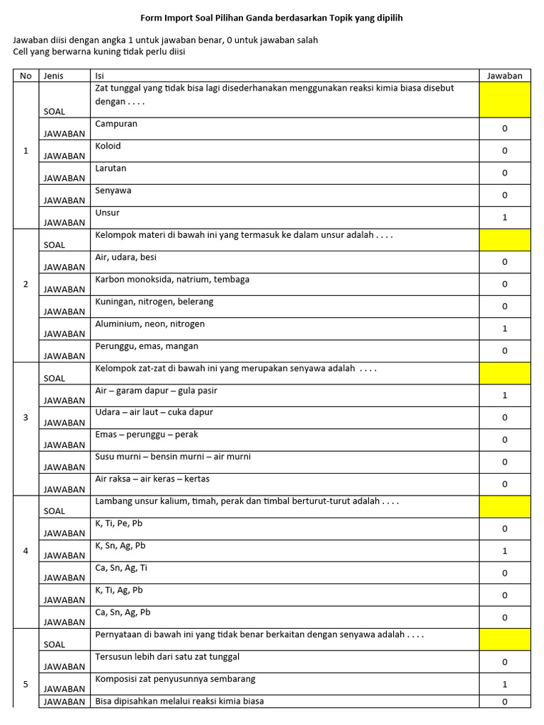 Soal PAS 2023 IPAS X TSM 1 Sri Sumarni | PDF