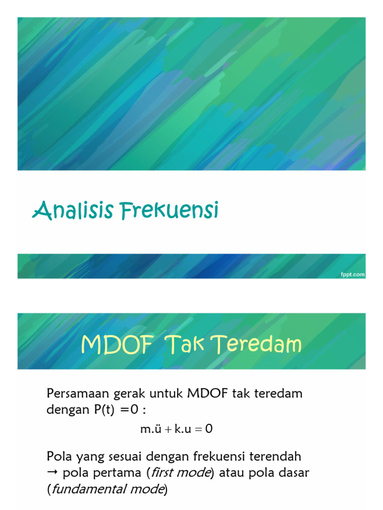 14 - Analisis Frekuensi-Mode Superposition Method | PDF