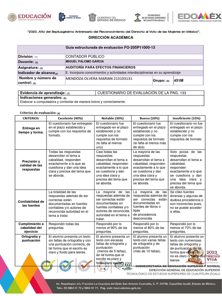 Cuestionario Act 2 | PDF | Auditoría | La seguridad informática Cuestionario Act 2 | PDF | Auditoría | La seguridad informática