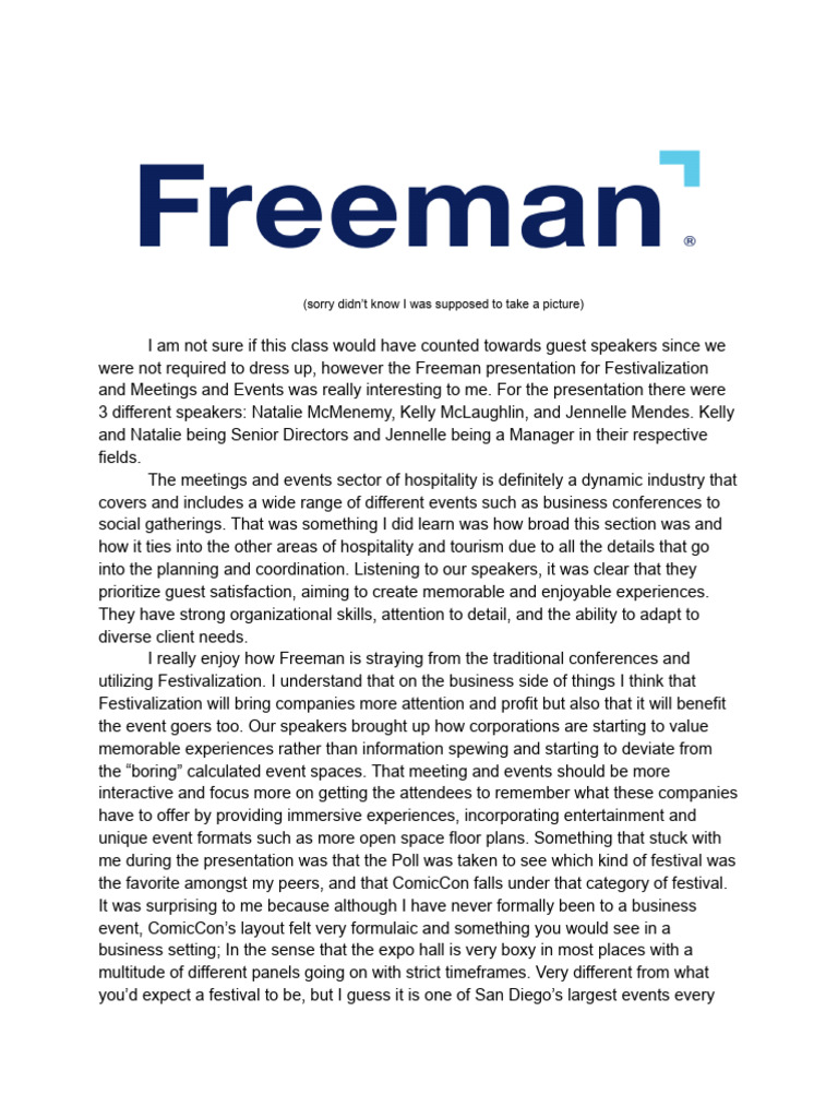 Guest Speaker Reflection | Download Free PDF | Experience | Human ...