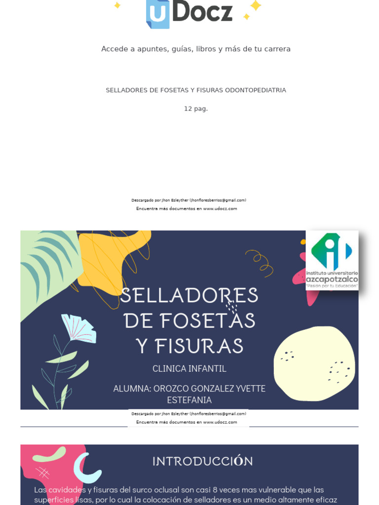 Selladores de Foseta 404038 Downloadable 4603124 | PDF | Ramas de ...