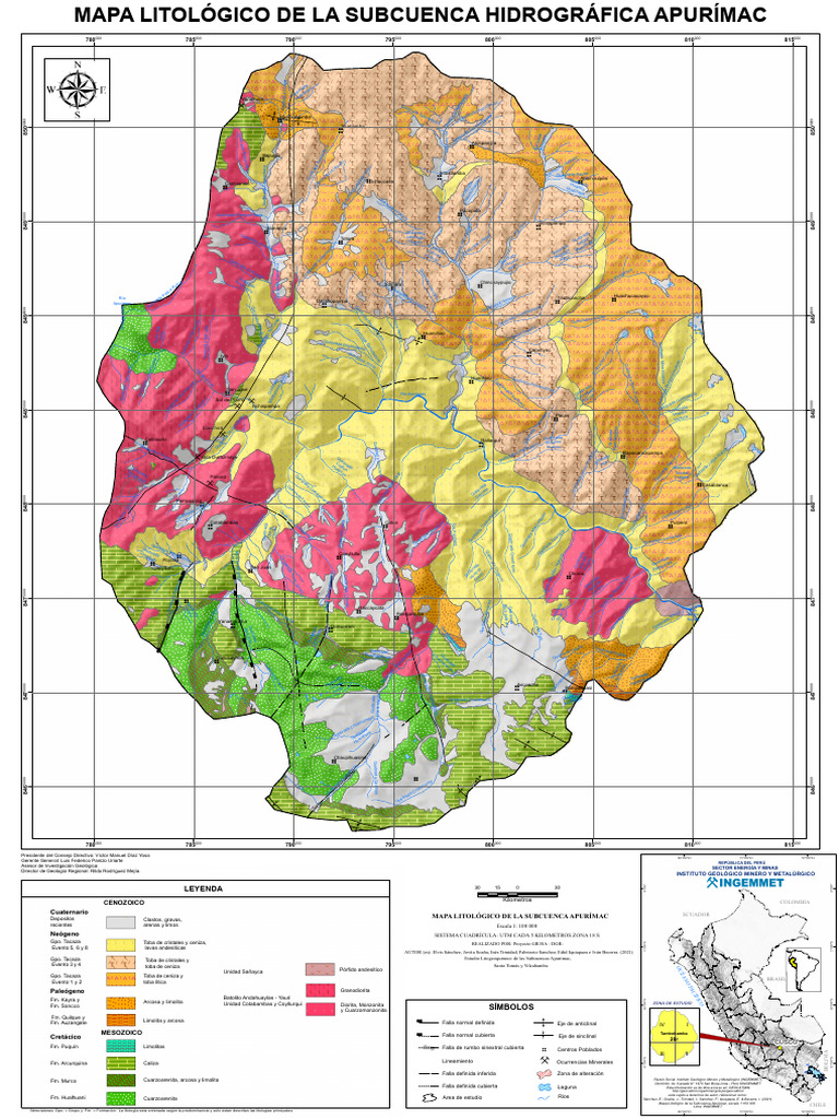 N003-Mapa Litologico Subcuenca Apurimac | PDF