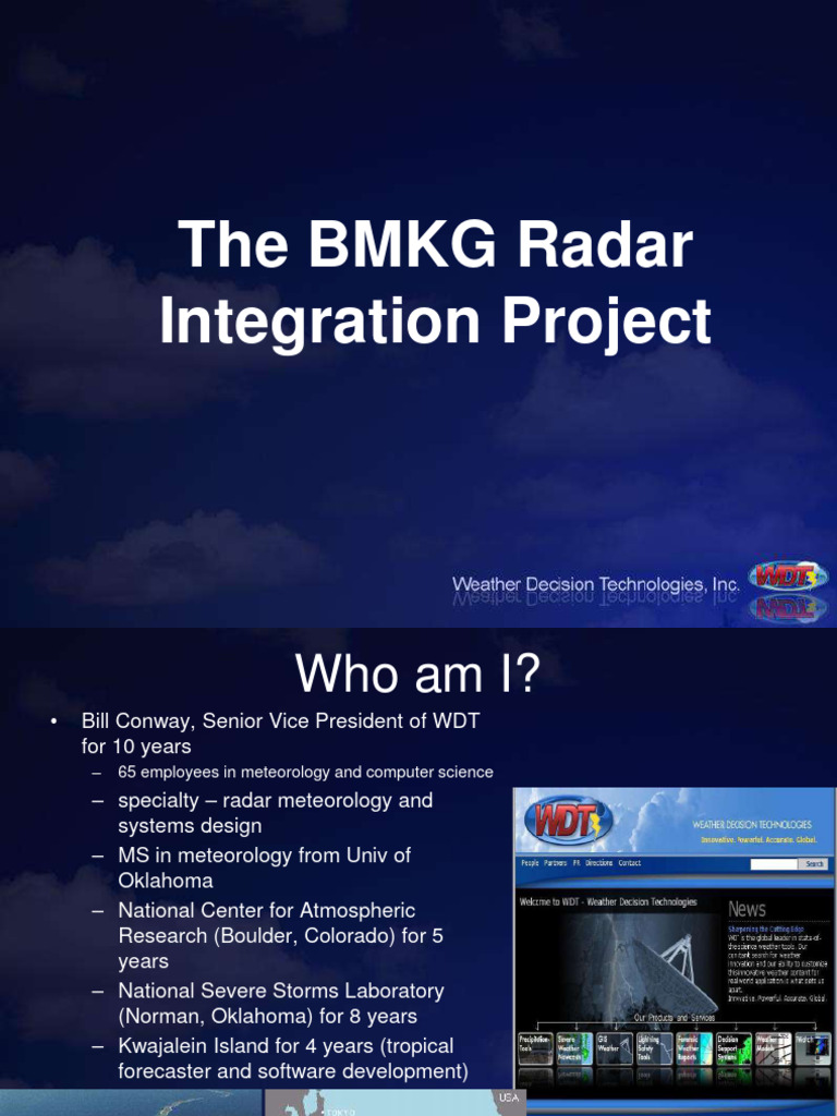 BMKG Radar Integration Project Training (1) Compressed | PDF | National Weather Service ...
