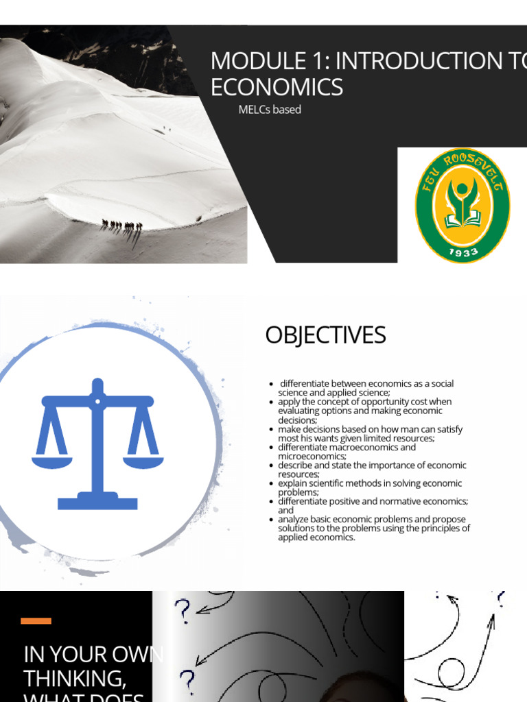 Module 1 - Introduction To Economics - AP9 | PDF | Economics | Economies