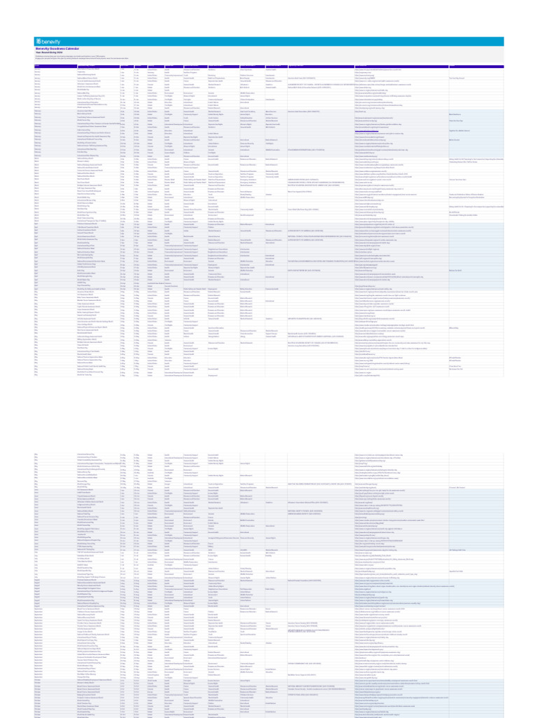 CSR Engagement Calendar 2024 | PDF | Nursing | Autism Spectrum