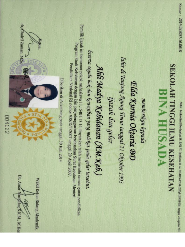 Ijazah Indo 11zon | PDF