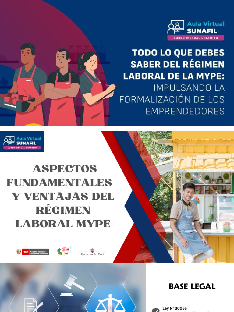 Ventajas del Régimen Laboral MYPE | PDF | Pequeñas y medianas empresas ...