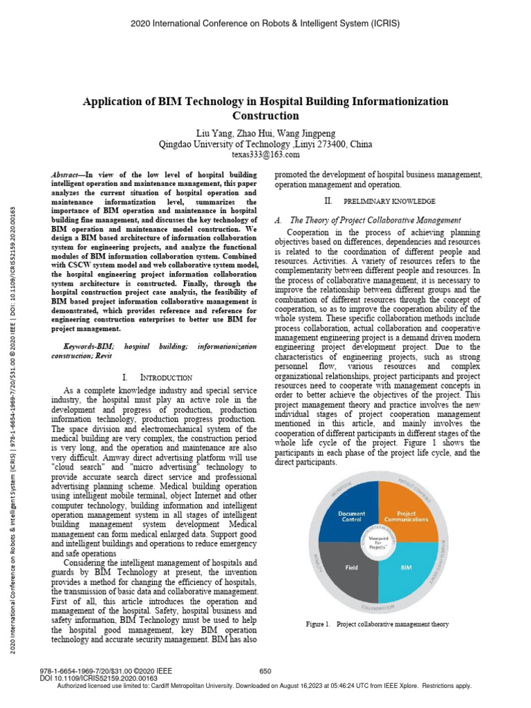 Application of BIM Technology in Hospital Building Informationization ...
