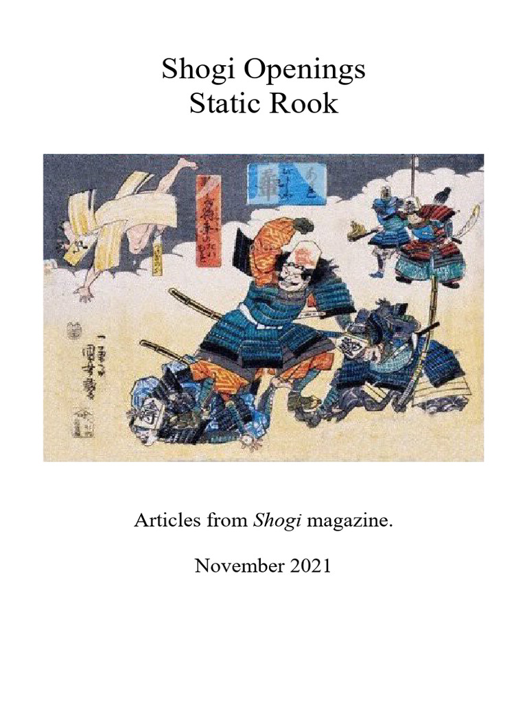 Shogi Openings Static Rook | PDF | Traditional Board Games | Abstract ...