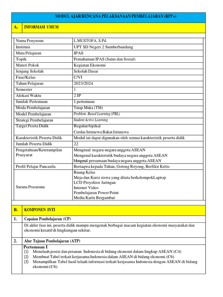 RPP Ipas Kumer | PDF