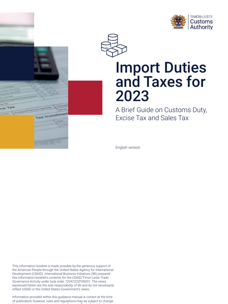 2023 Import Duties and Taxes Guide | PDF | Taxes | Excise