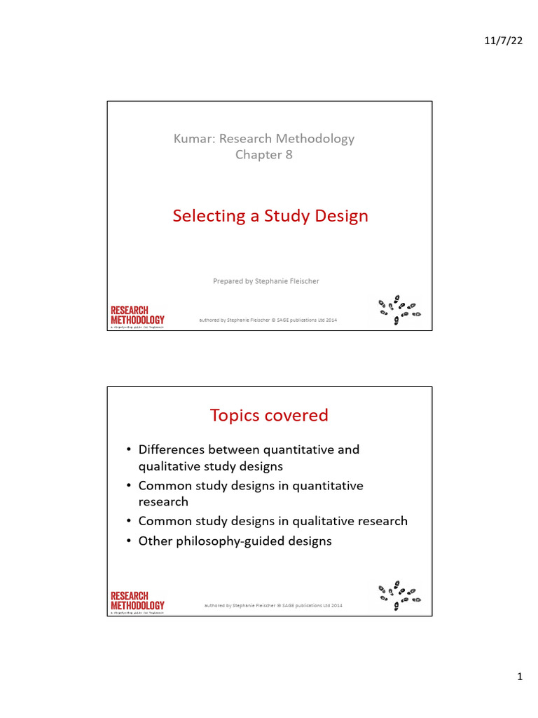 Chapter 6 (Selecting Study Design) | PDF