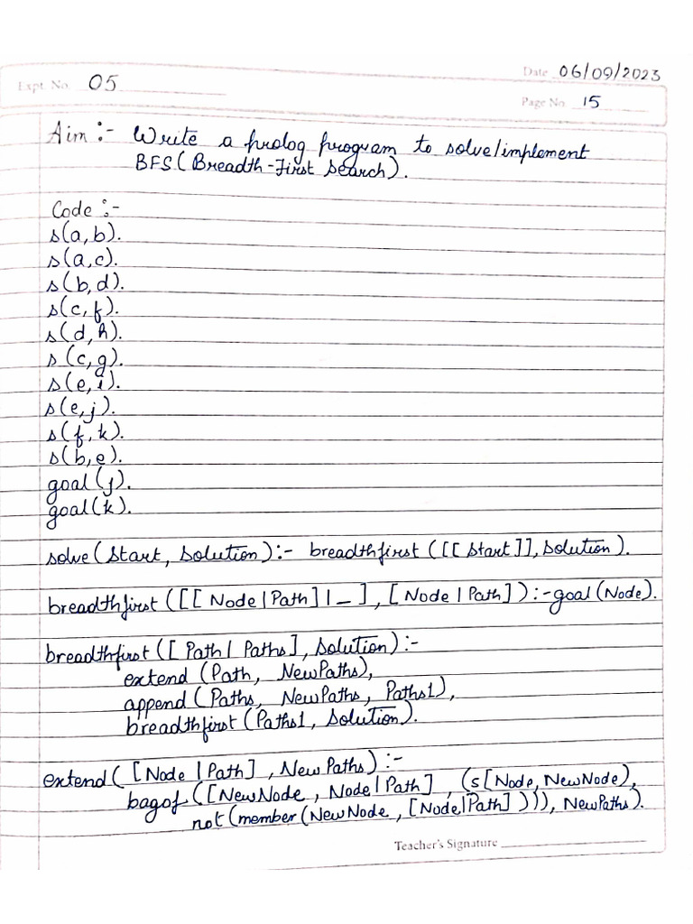 BFS and DFS AI Lab | PDF