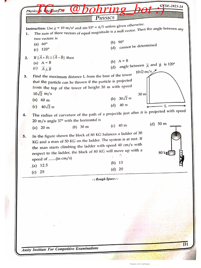 Gtse Class 11TH Full Syllabus Test | PDF