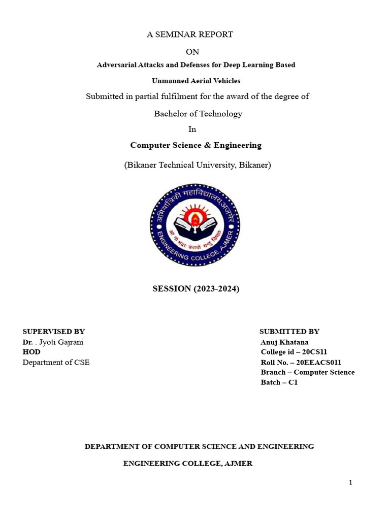 A Seminar Report | PDF