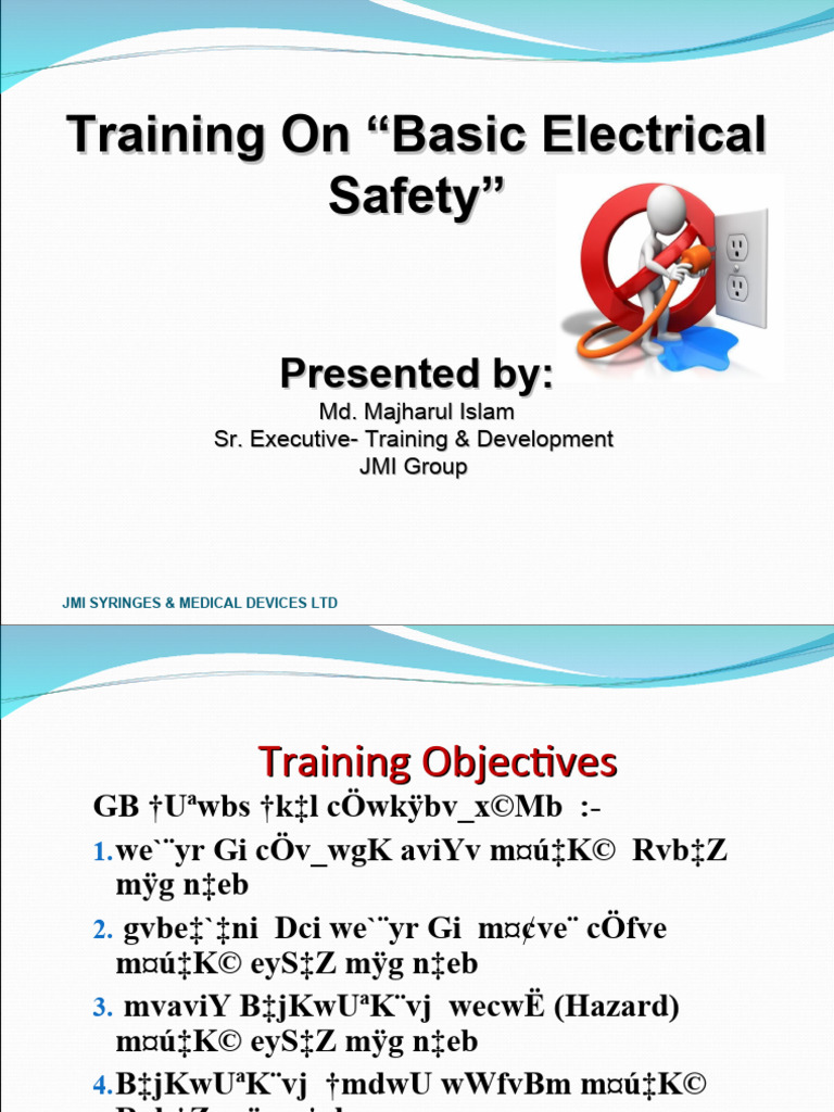 Basic Electrical Safety - Majhar | PDF