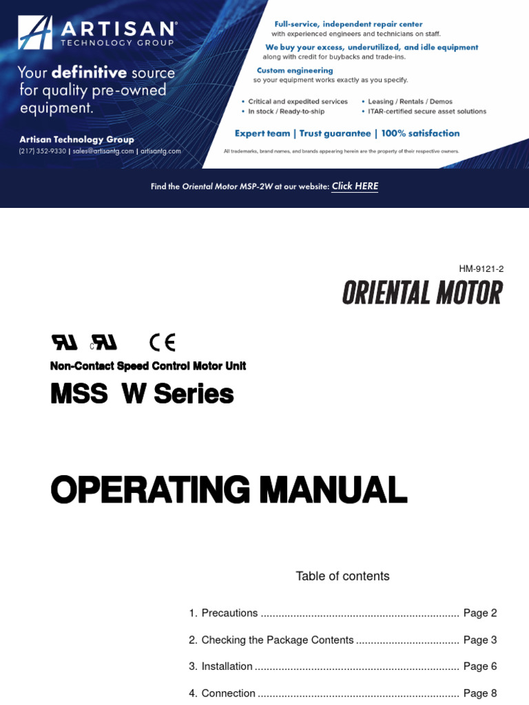 MSP 2W | PDF | Power Supply | Electric Motor