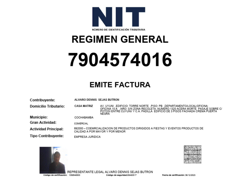 Nit Actualizado | PDF