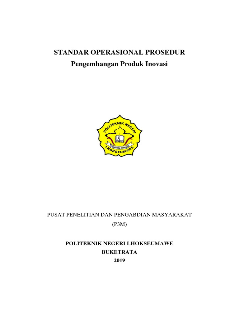 SOP Pengembangan Produk Inovasi | PDF | Bisnis