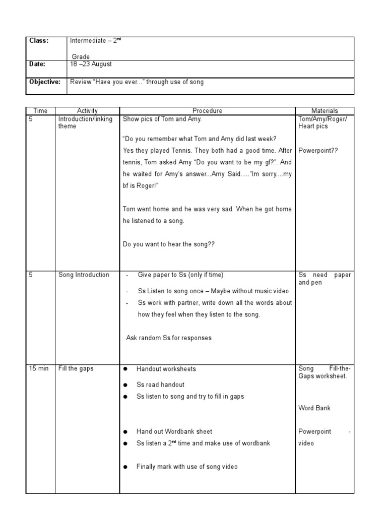 Lesson Plan | Recorded Music