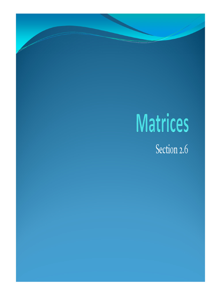 Matrices | Download Free PDF | Matrix (Mathematics) | Functional Analysis