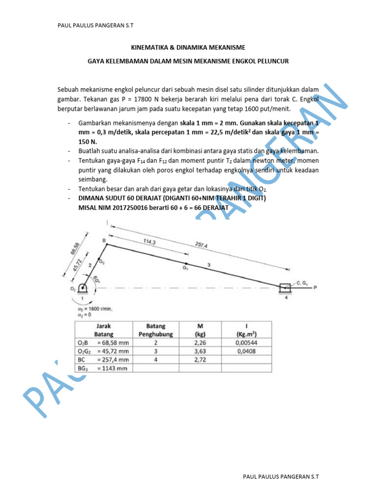 Dinamika Mekanisme Gaya Kelembaman Dalam | PDF