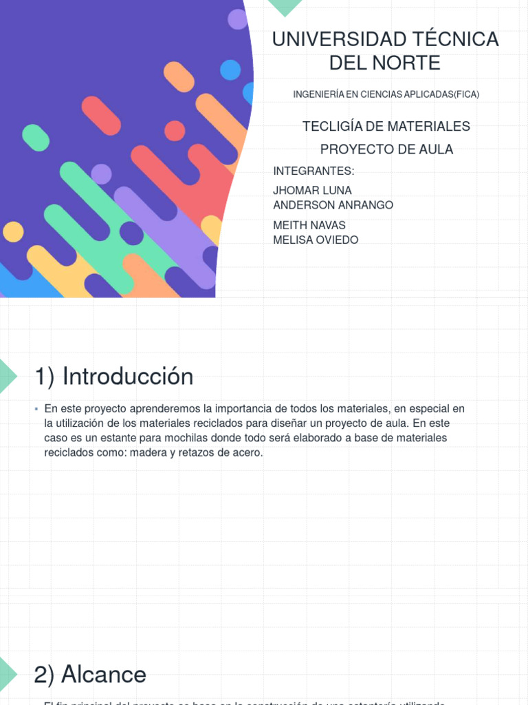 Tecnologia de Materiales (PROYECTOS PDF | PDF | Acero | Sustentabilidad