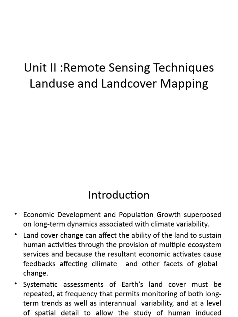 Land Use and Land Cover Mapping | PDF | Image Segmentation
